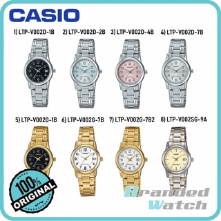CASIO WATCH LTP-V002D-1B LTP-V002D-2B LTP-V002G-1B LTP-V002SG-9A WOMEN WATCH QUARTZ GOLD STEEL ...