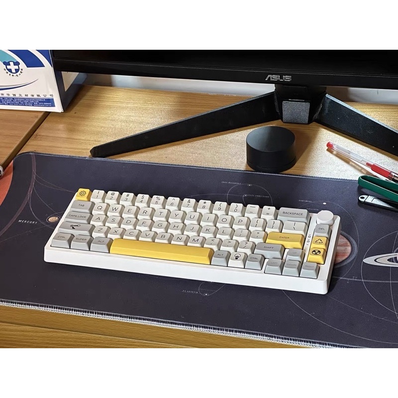 DK67 Wireless Mechanical Keyboard with knob hot swappable custom ...