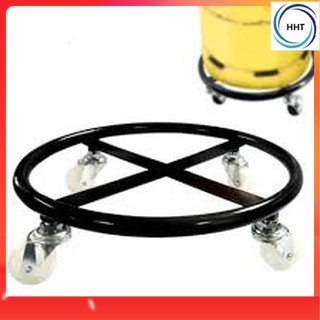 4 wheel iron gas tank rack roller / roda tong gas / trolley gas / gas ...