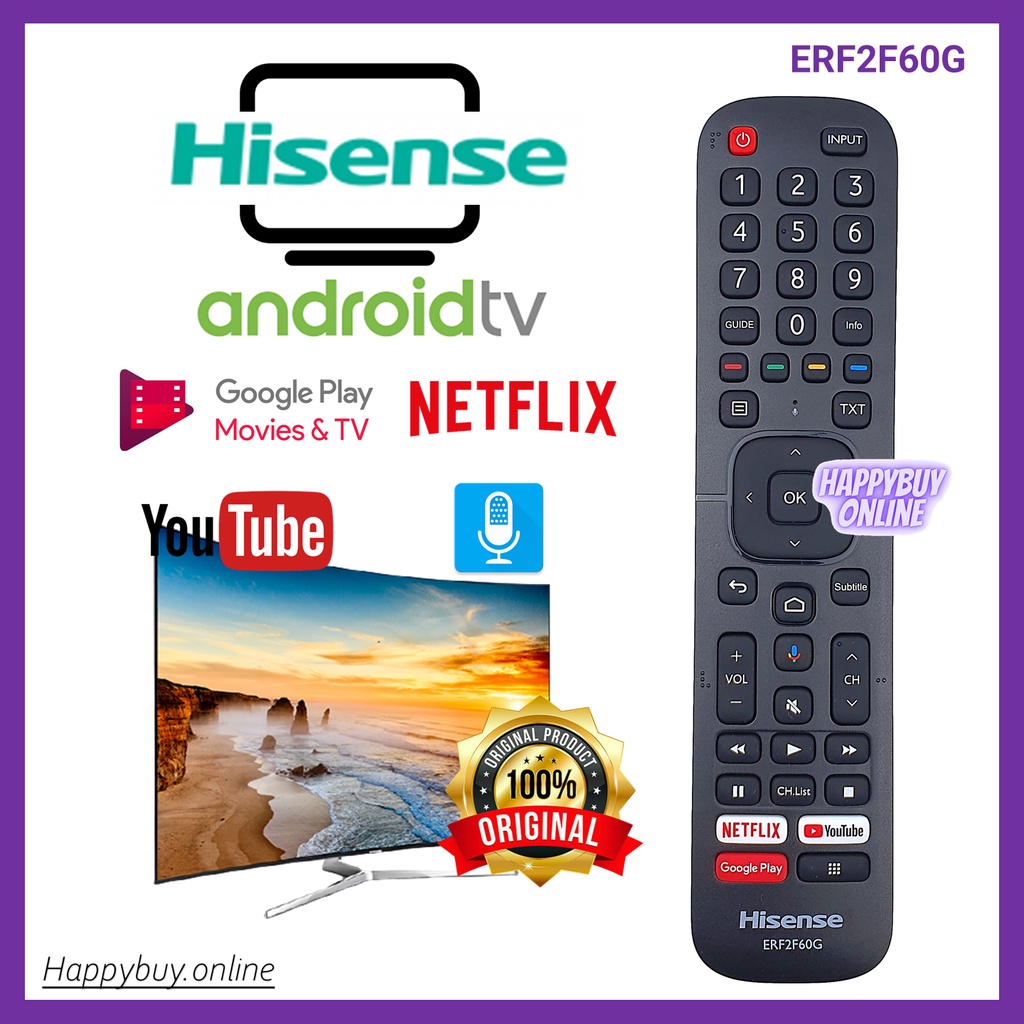 Hisense Android LED Smart TV Remote Control YouTube Netflix Hisense ...