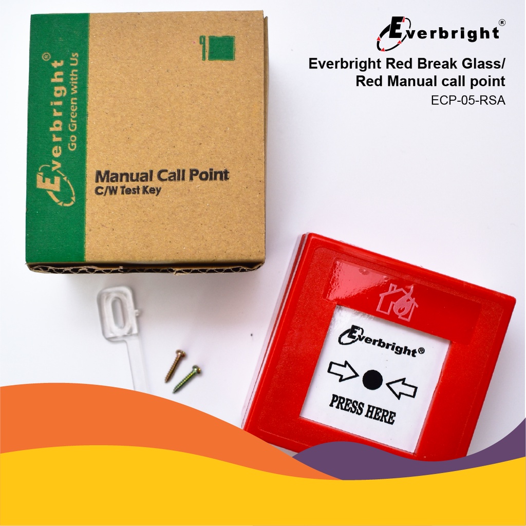 EVERBIGHT Red Break Glass/ Red Manual call point | Shopee Malaysia