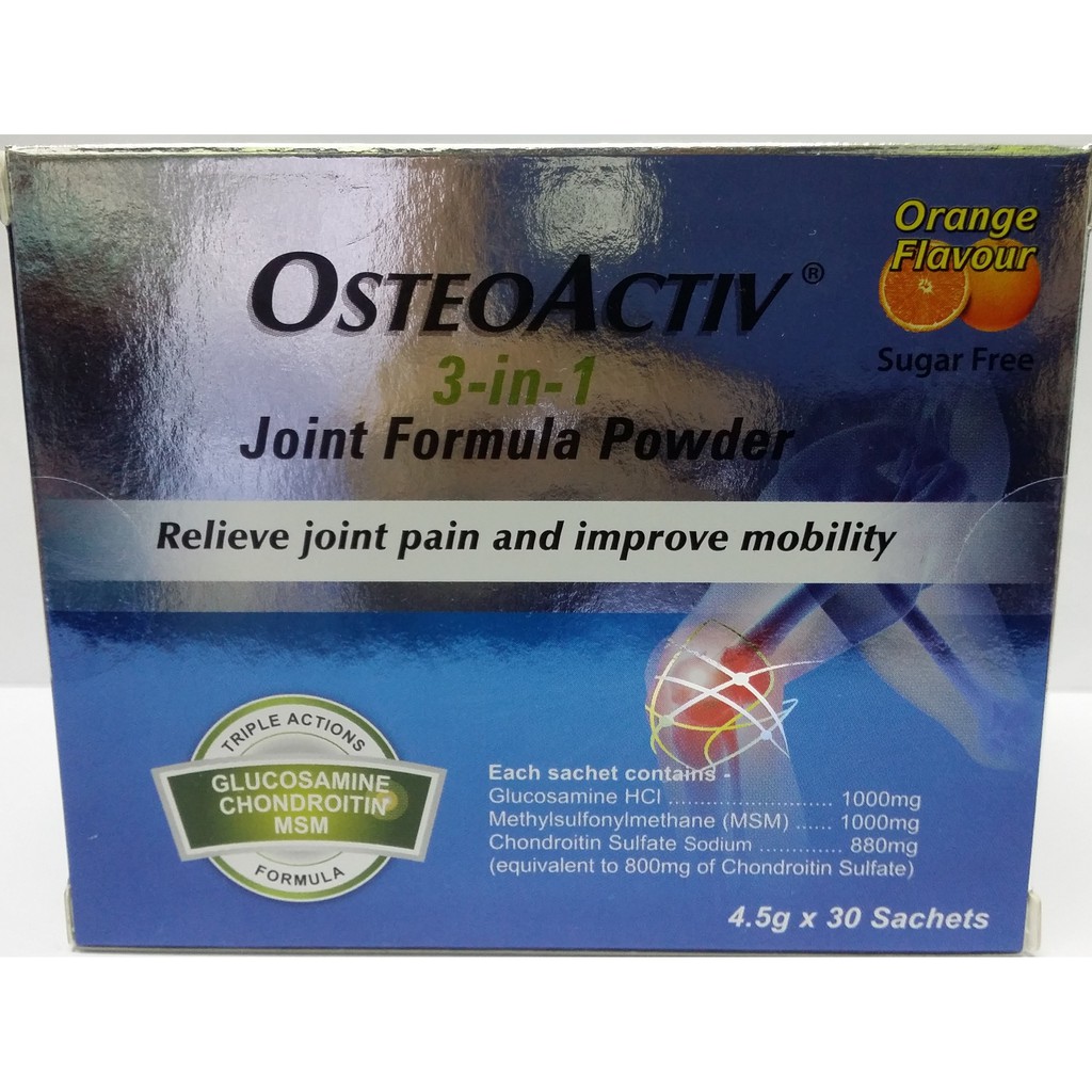OsteoActiv 3-in-1 Joint Formula Powder (4.5g x 30 sachets) [EXP: 05/ ...