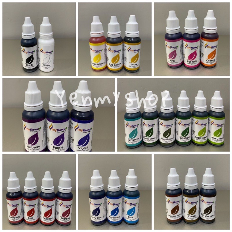 My Flavor Food Coloring My Flavour Gel Based Edible Food Colouring ...
