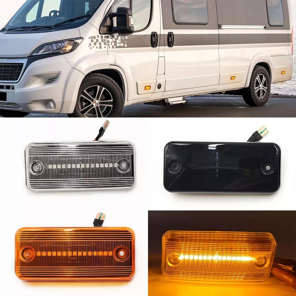 Car Flashing 1 Set Dynamic Flowing LED Side Marker Light For Iveco Fiat ...