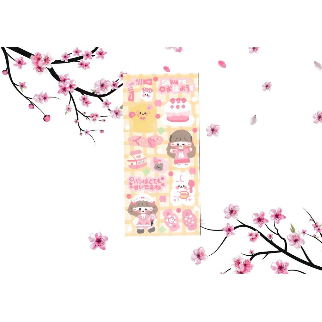 JAPANESE STYLE SAKURA CHERRY BLOSSOM SERIES REMOVABLE TOPLOADER DECO ...