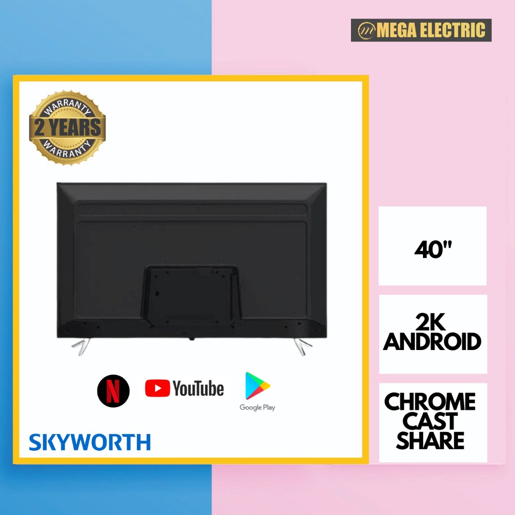 SKYWORTH 40 INCH FULL HD ANDROID SMART LED TV 40TB7000 | Shopee Malaysia