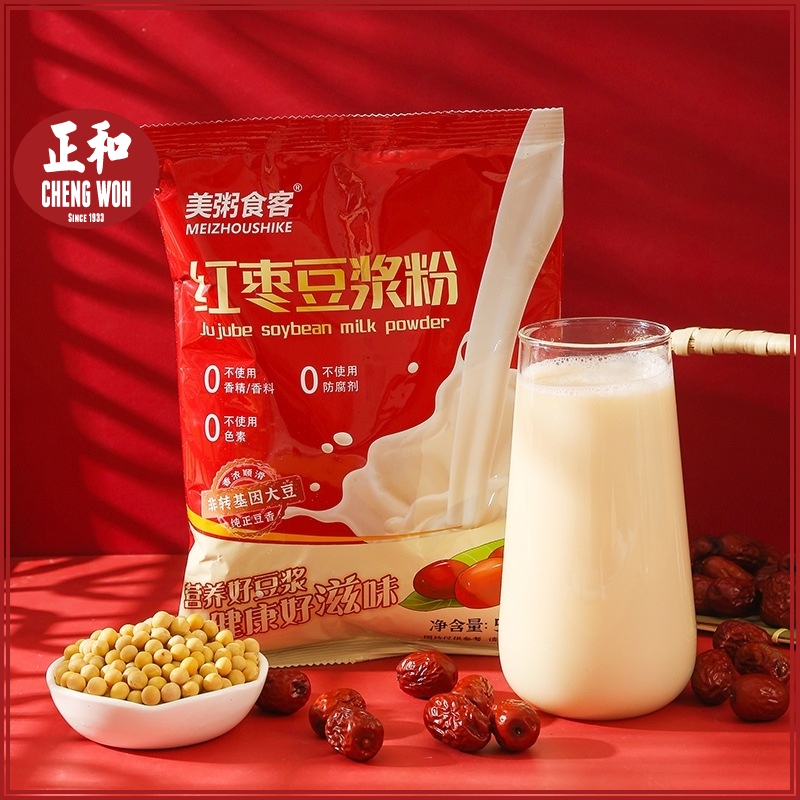 美粥食客 红枣豆浆粉 500g Soybean Powder with Red Dates Mei Zhou Shi Ke 早餐即食 ...