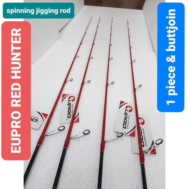 🔥🔥 NEW!! 🔥🔥 EUPRO RED HUNTER MICRO - LIGHT JIGGING SPINNING ROD ...