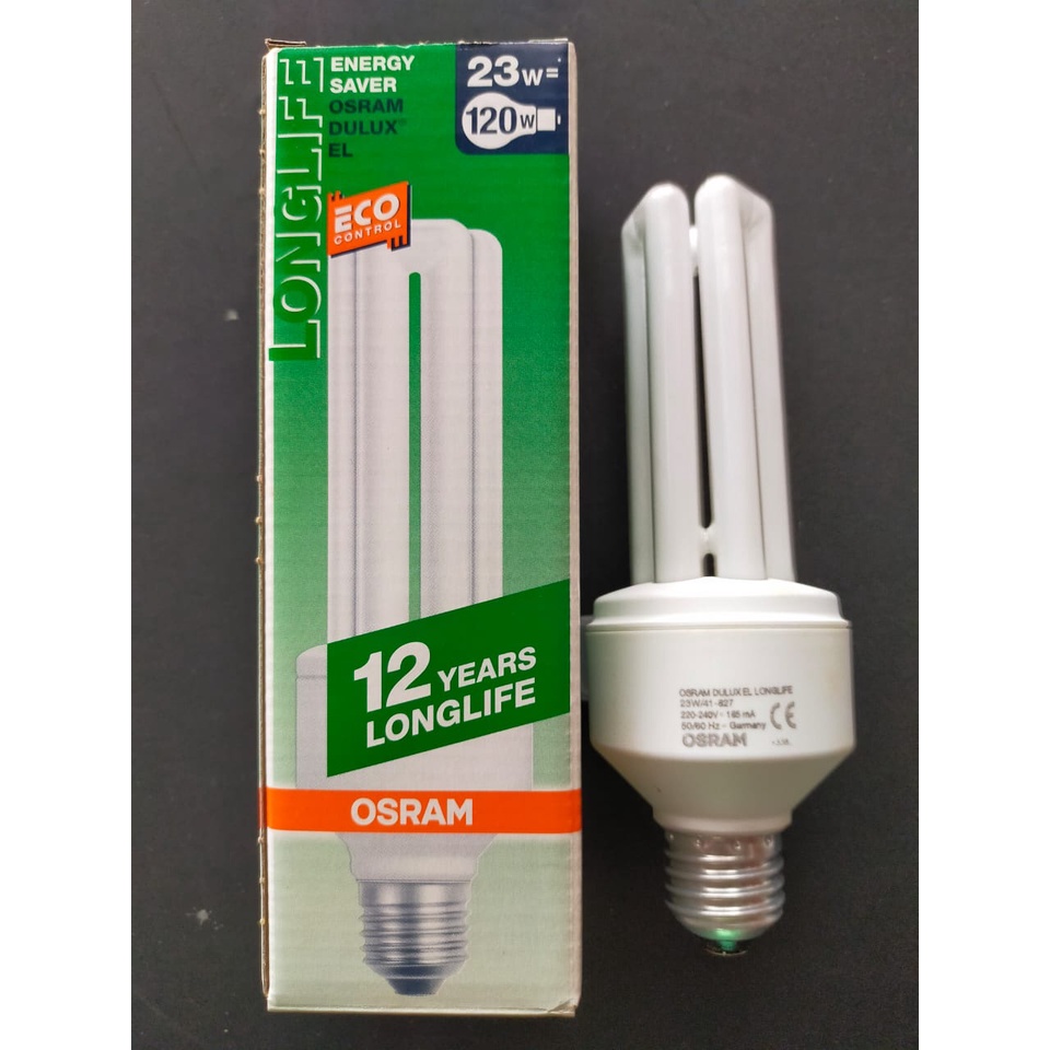 Osram Dulux EL 23W/41-827 E27 Warm White Longlife Energy Saver Compact Fluorescent Tube (Germany ...