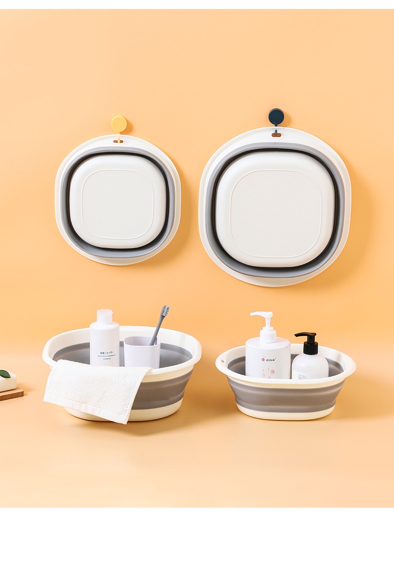 iFASHION Collapsible Foldable Wash Basin Bucket Portable Household ...