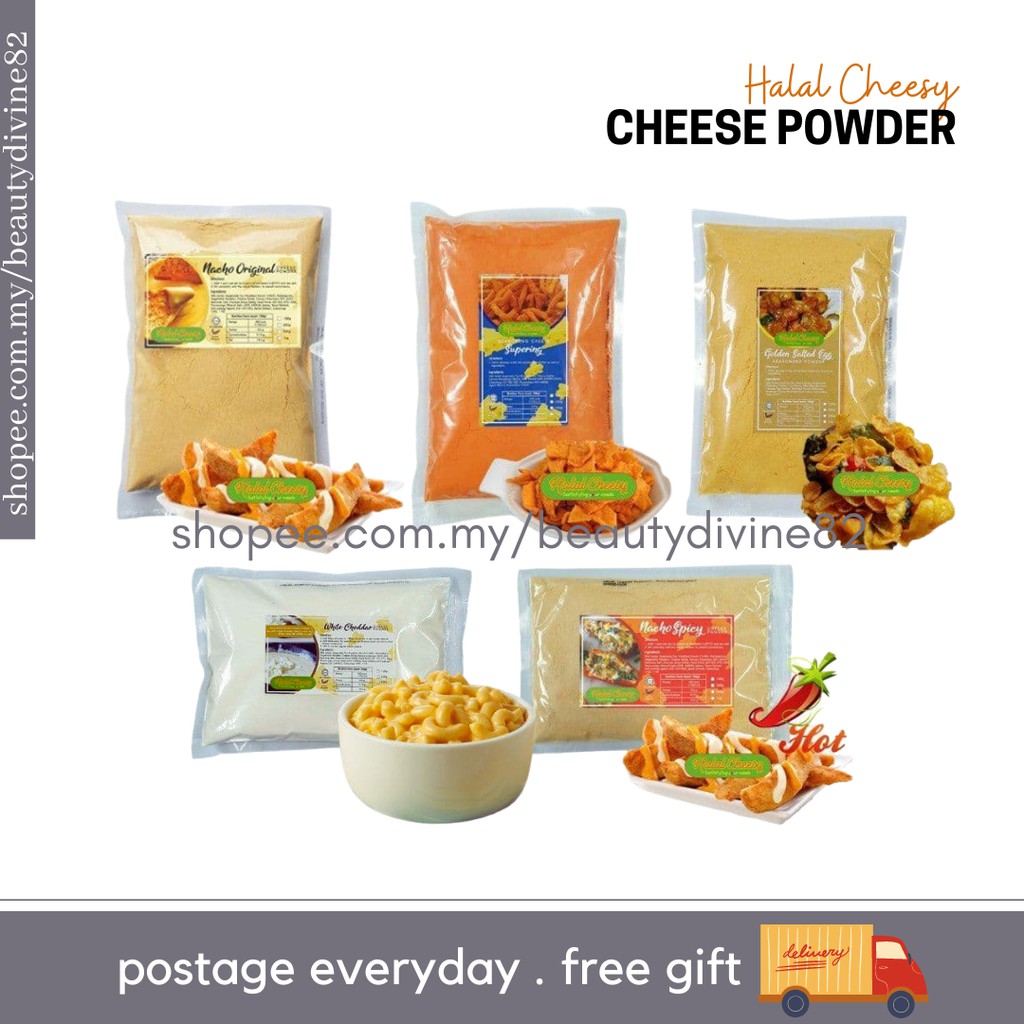 HALAL CHEESE POWDER | KFC NACHOS ORI & SPICY | SUPERRING | WHITE CHEESE ...