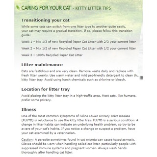 Green Kat 100% Recycled Paper Cat Litter-24L / Pasir Kucing Kertas ...