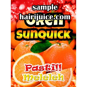 Sticker Air Balang Oren Sunquick Kalis Air ( 9 x 12 inci ) | Shopee ...