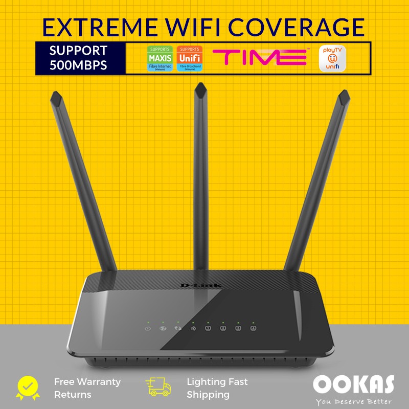 D-Link AC1750 Dual Band Wireless Wifi Router Dir-859 For Unifi Time ...