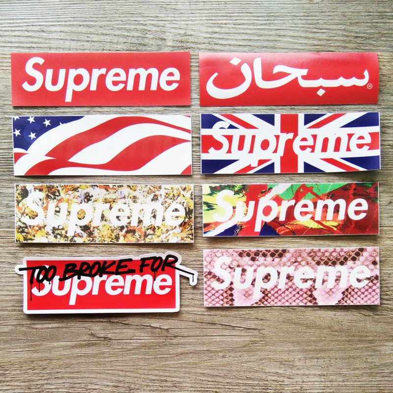 3M [Supreme] vinyl Sticker Batch 001 | Shopee Malaysia