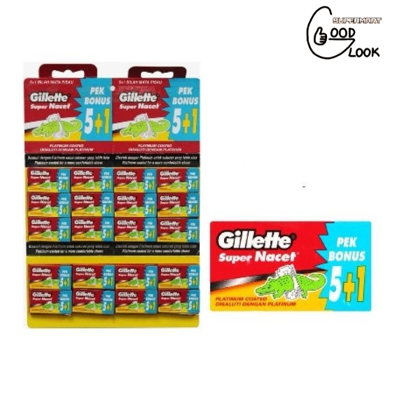 Gillette Super Nacet Blade 5+1 bilah mata pisau | Shopee Malaysia