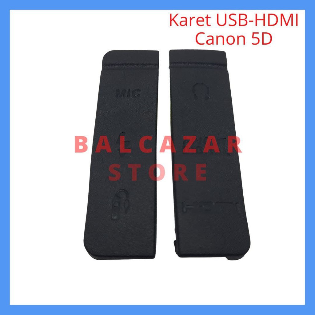 Rubber Cover Cover Usb HDMI Mic Camera Canon EOS DSLR 5DIII 5D Mark III ...