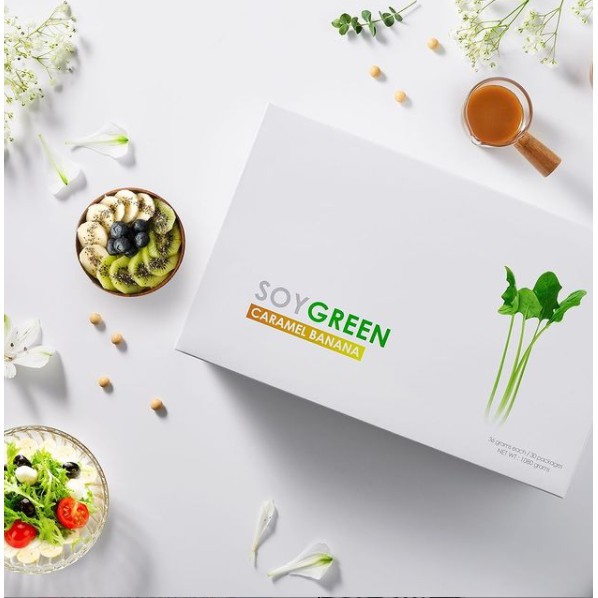 Soygreen Caramel Banana 巧绿焦糖香蕉UNBOX 100% Original (30 packages/box)(36g ...