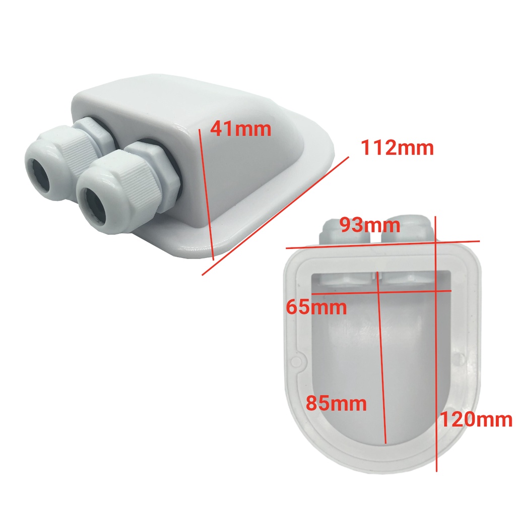 RV Top Solar Panel Cable Holder Junction Box Roof Wire Entry Gland Line ...