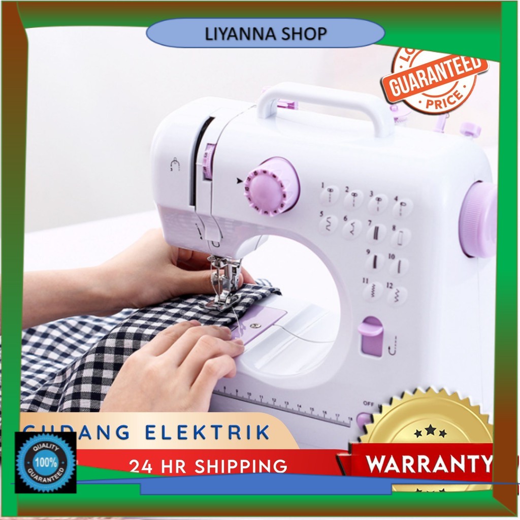 LIYANNA SHOP Sewing Machine Upgraded Portable Mini 12 Types Stiches ...