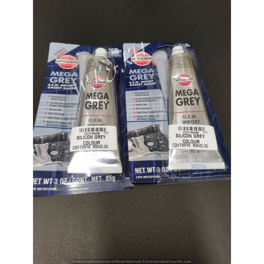 VERSACHEM GASKET MAKER MEGA GREY SILICONE(85G/3OZ) | Shopee Malaysia