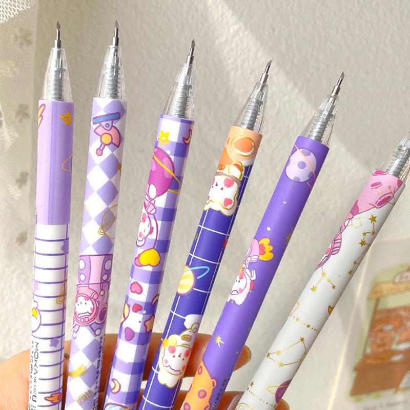 Cartoon Kawaii Pen Shape Retractable Cutter Student Plastic DIY Utility ...