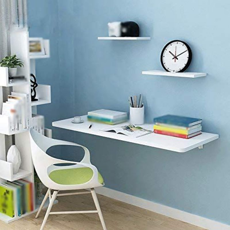 Study table - Wall table - Wall mounted table - Study table attached to ...