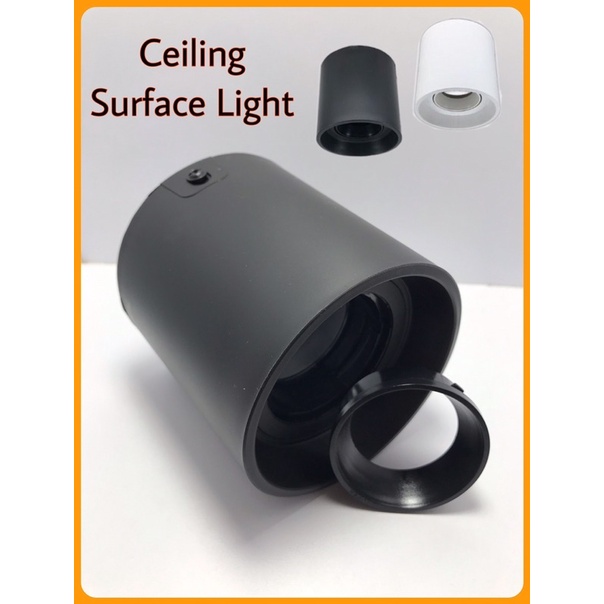 Polycarbonate Surface Mounted Down light 4 Inches Black/ White With ...