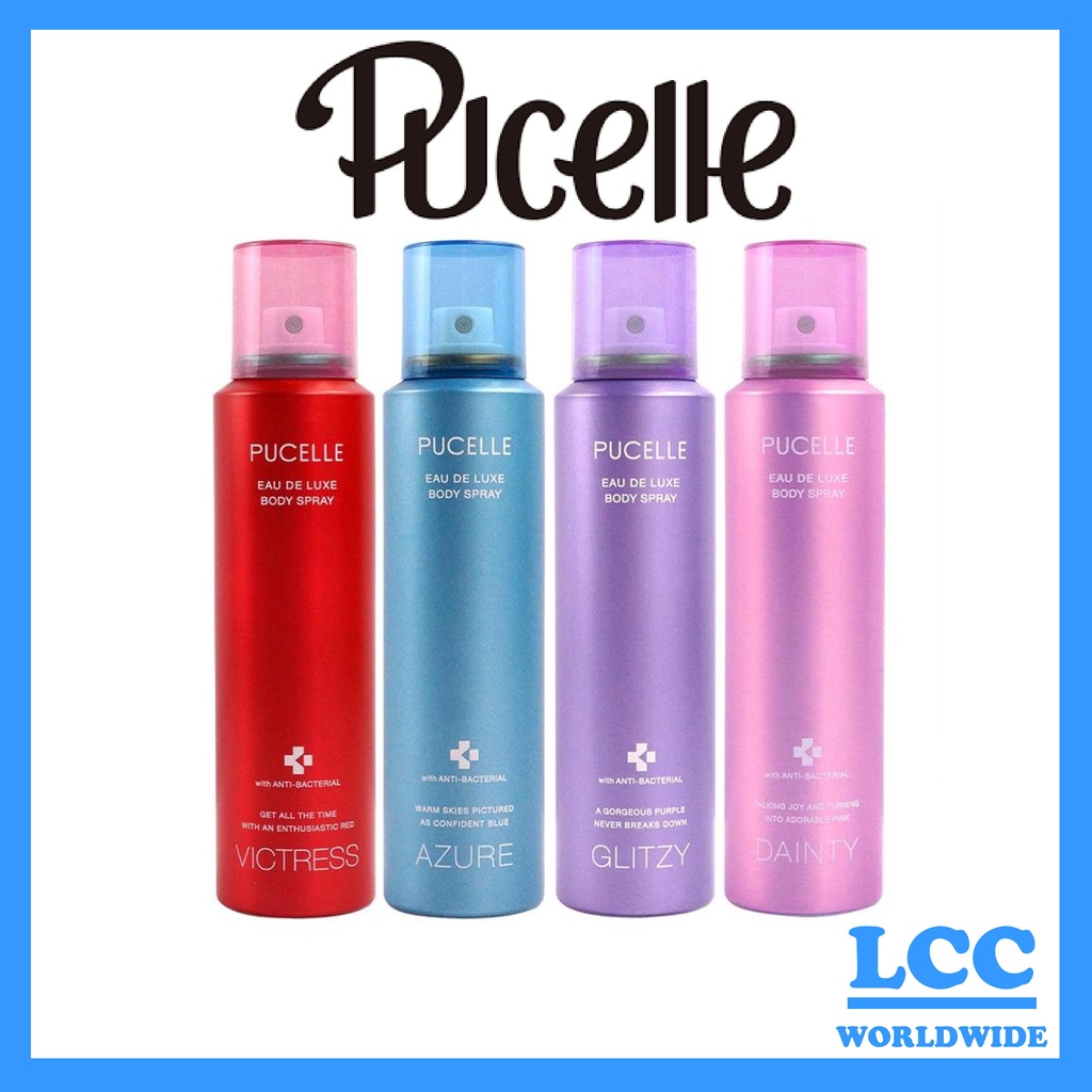 PUCELLE Body Spray Eau De Luxe 150ml (Perfume, Pewangi) | Shopee Malaysia