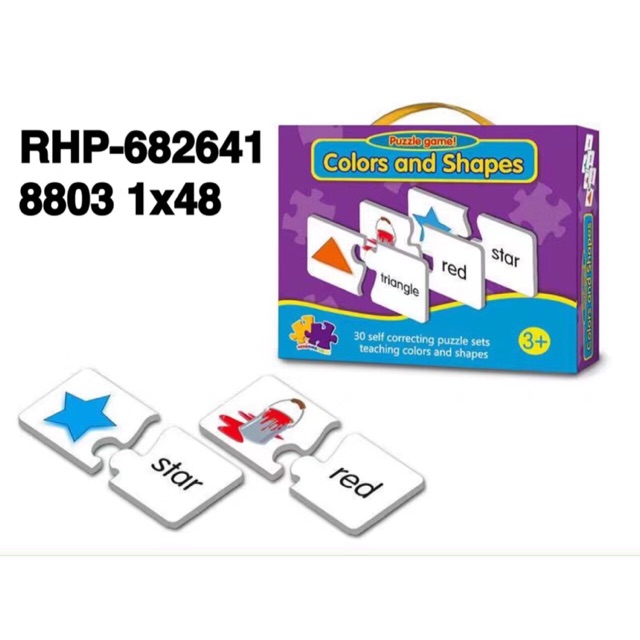 Puzzle game - Colors and Shapes | Shopee Malaysia