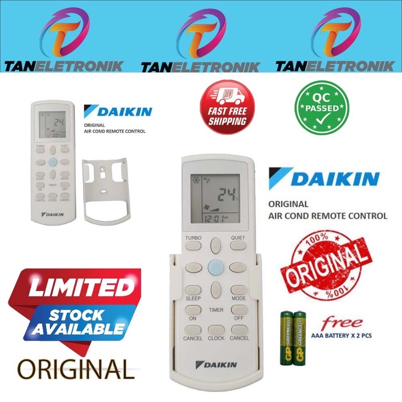 （READY STOCK!)100% Genuine Daikin Original Air Conditioner Remote ...