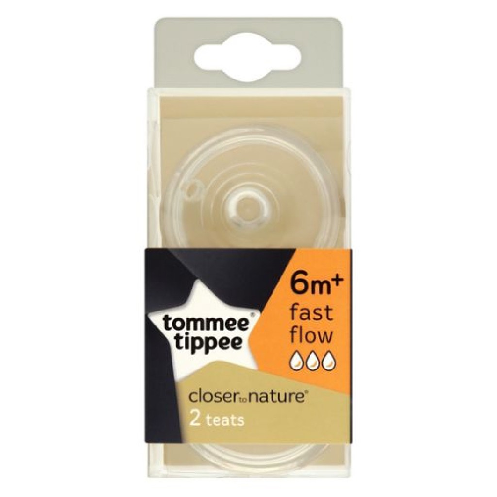 Tommee Tippee Closer to Nature Teat - Fast Flow (2 PC PACKING) | Shopee ...