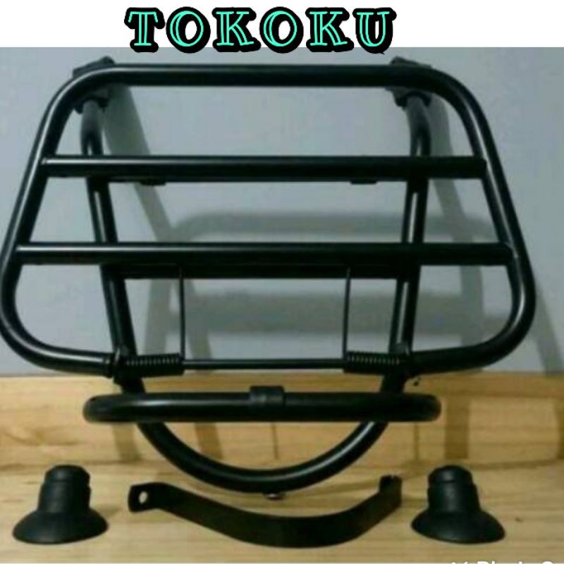 VESPA FRONT RACK S MATE BLACK / VESPA ACCESSORIES | Shopee Malaysia