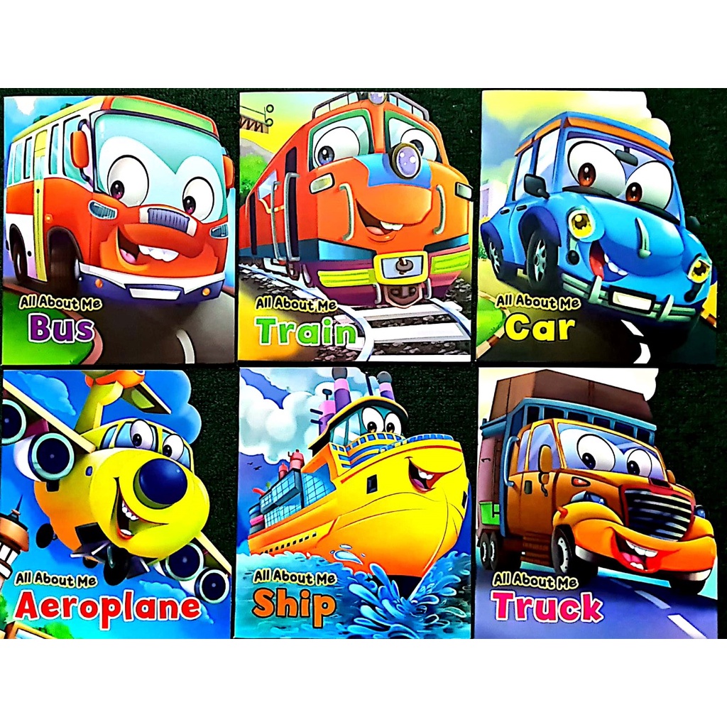 ALL ABOUT ME - VEHICLES (6 BOOKS IN 1SET) | Shopee Malaysia