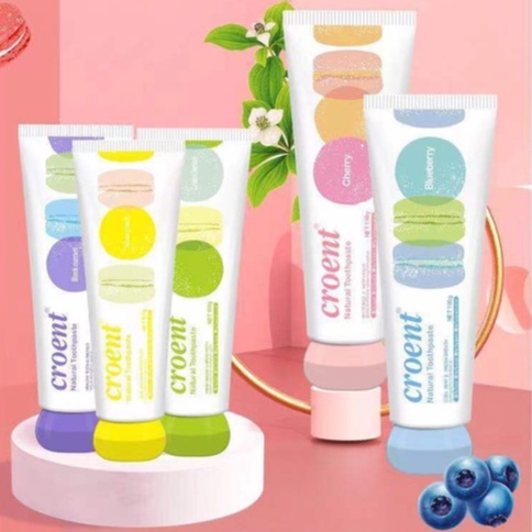 CROENT Macaron Gum Care Toothpaste Ubat Gigi Pemutih 100g Whitening ...