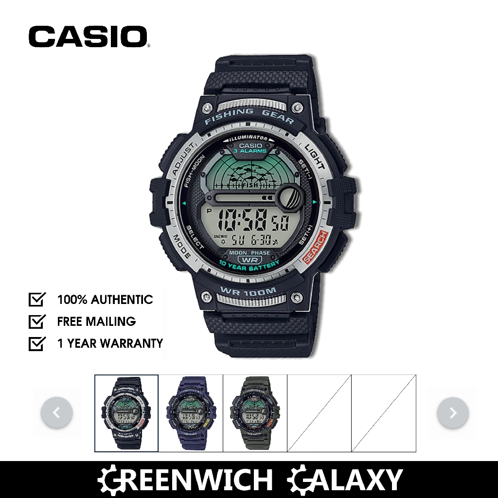 Casio Digital Fishing Gear Watch (WS-1200H-1AV) | Shopee Malaysia