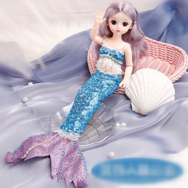 Retro Series 30cm Doll Mermaid BJD 1/6 Doll with Clothes Girl Toys for ...