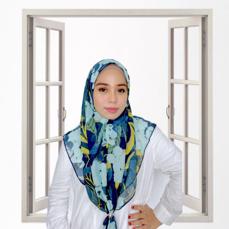( EKSKLUSIF ) TUDUNG BAWAL PRINTED - BERCORAK - CHIFFON ARITACHI By Merak Hijab - SUMAYYAH 🔥 HOT ...