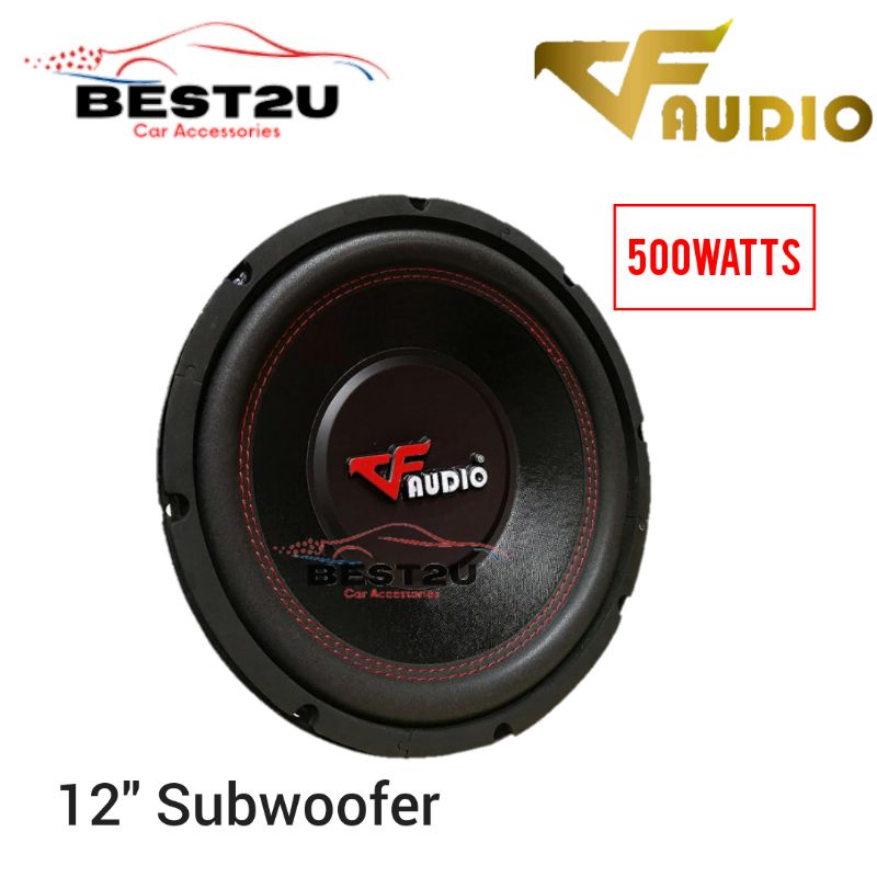 VF AUDIO 12" Subwoofer | 500 Watts | 4 Ohms | Car Subwoofer | Shopee ...