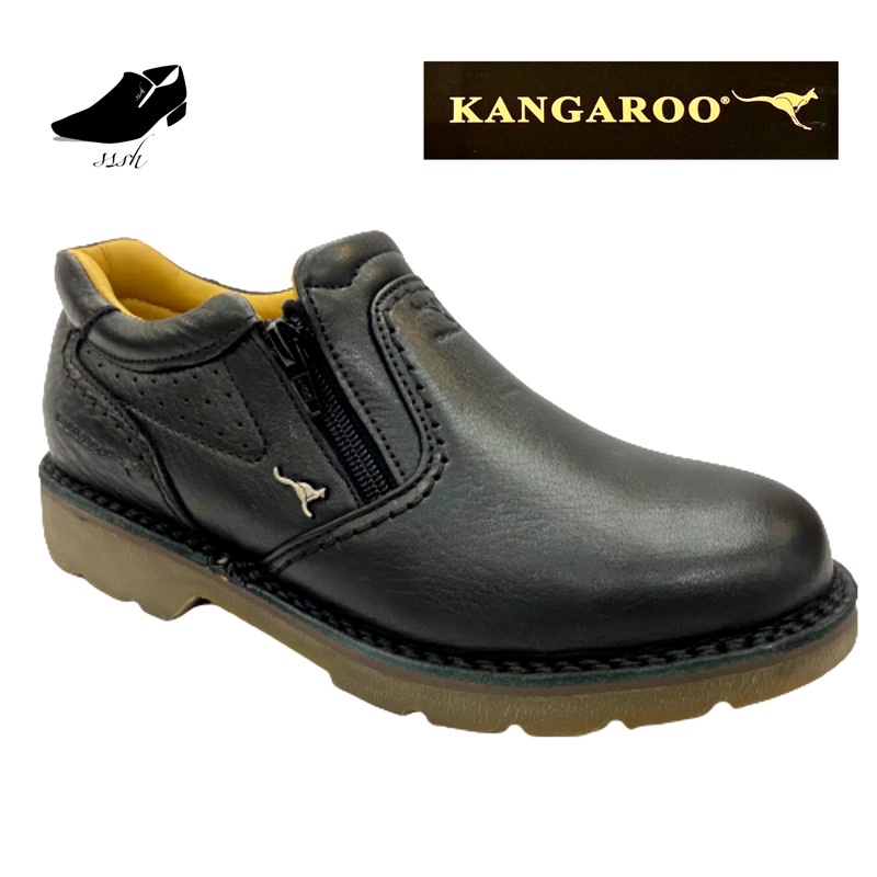 ORIGINAL KANGAROO full leather double zipper formal boot/kasut Kulit ...