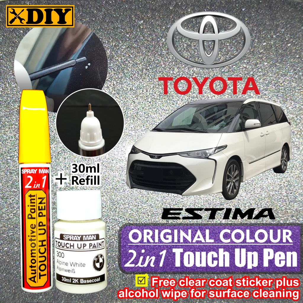 Toyota Estima 2in1 Touch Up Pen Original Colour Automotive Paint ...