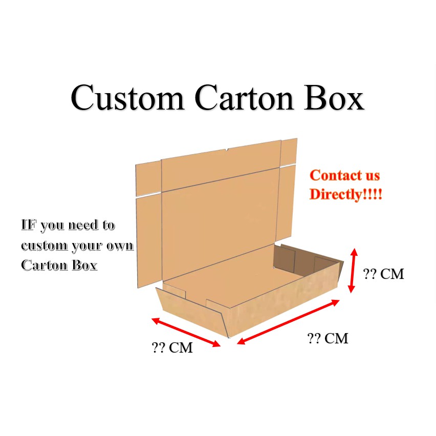 Custom cartonbox 3 Layer and 5 Layer Packing Box / Kotak (5 PANEL BOX ...