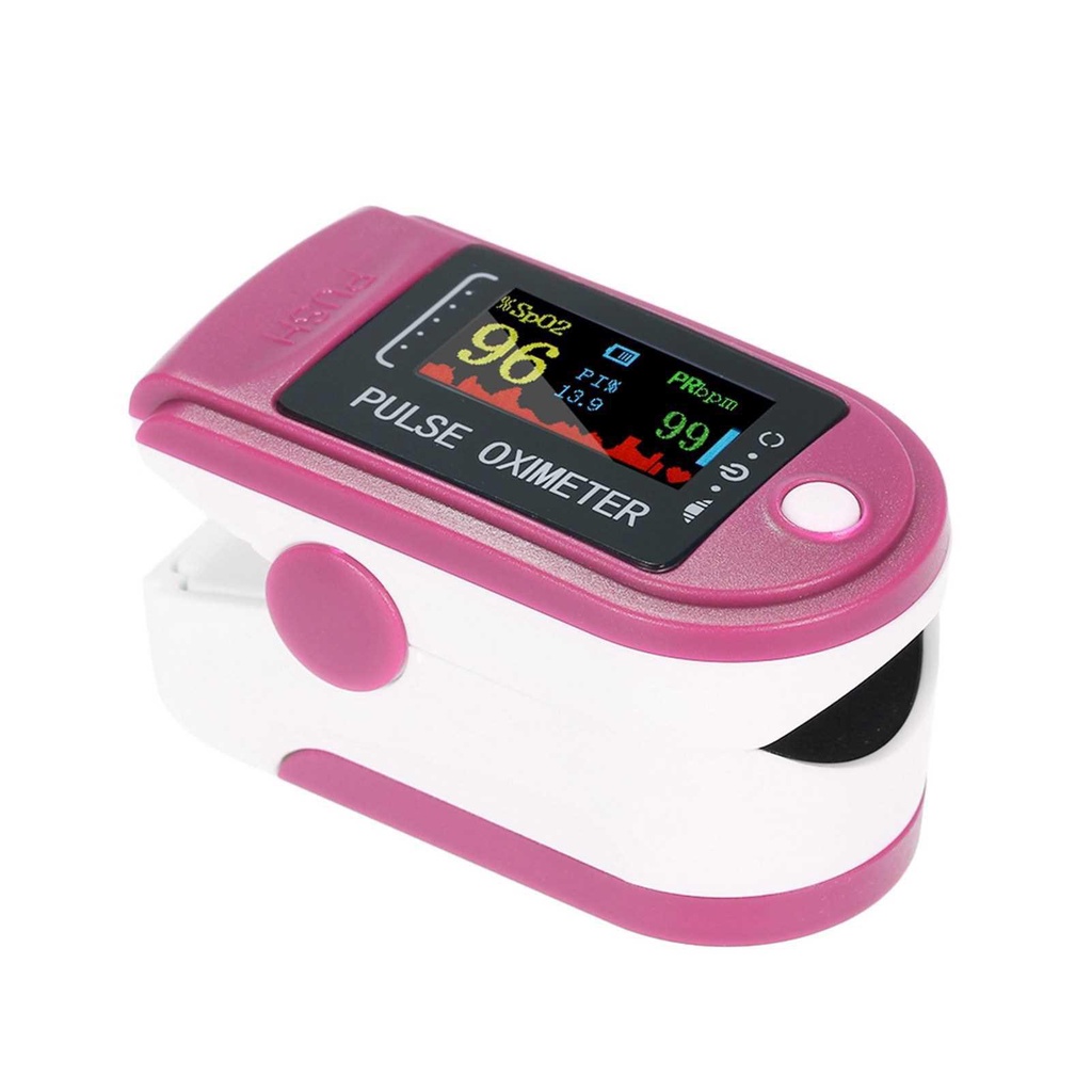 Digital Fingertip Pulse Oximeter TFT Display Blood Oxygen Sensor Saturation Mini SpO2(Rose Red ...
