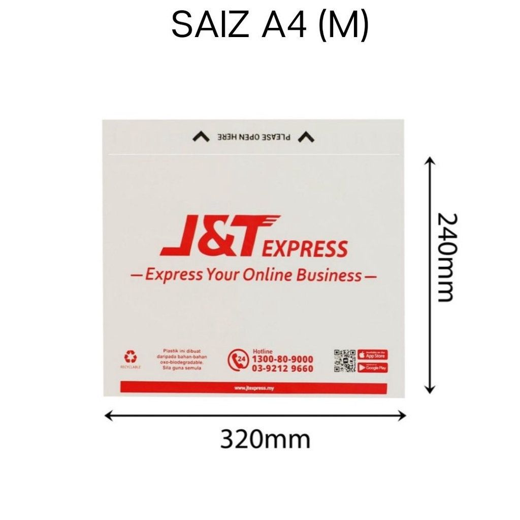 NINJAVAN Shipping Bag Flyer Packing Parcel Packaging Bag Beg Kurier ...