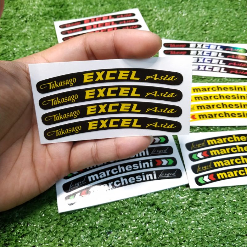 Sticker Rim marchesini, Sticker Excel Takasago | Shopee Malaysia