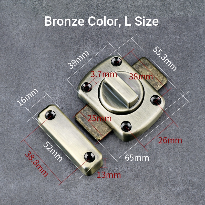 Home Security Door Lock Rotate Bolt Latch Gate Latches Door Slide Lock ...