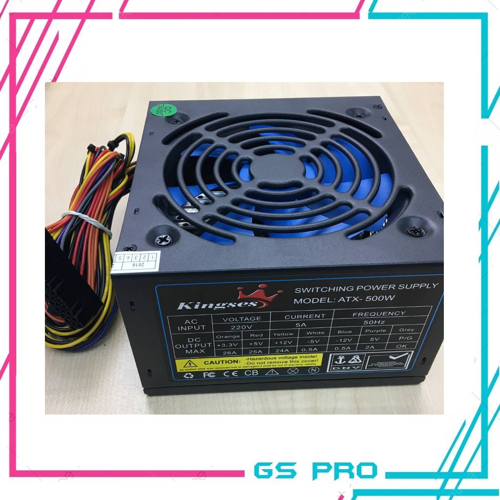 [GSPRO] Kingses 500W CPU Desktop Power Supply Unit | Shopee Malaysia