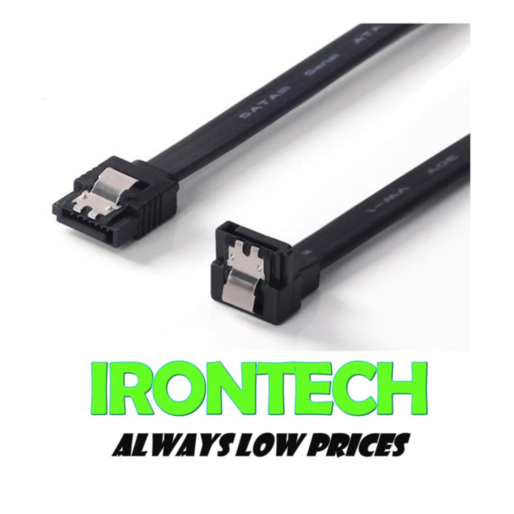 SATA 36Gbps Cable 90 Degree Angle Serial ATA SATA III HDD SSD | Shopee ...