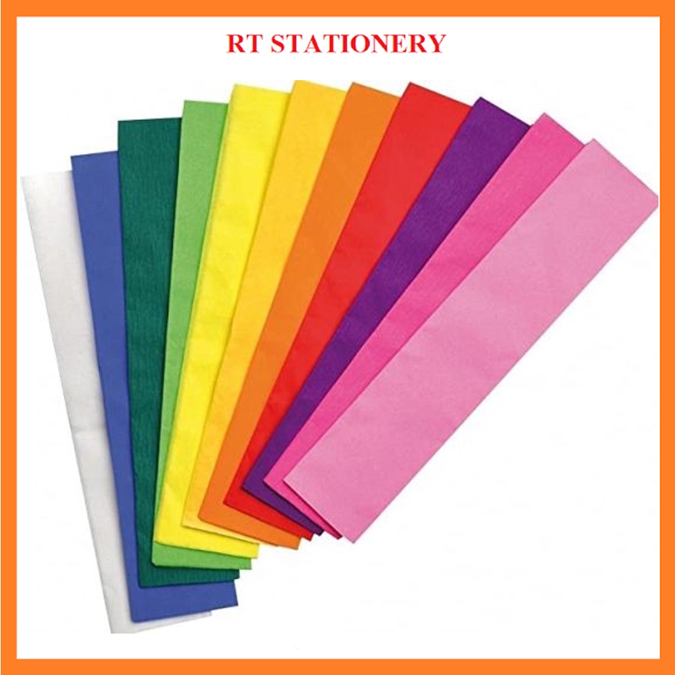 Colourful Crepe Paper / Kertas Jagung / Kertas Bunga Telur (50CM X 75CM ...