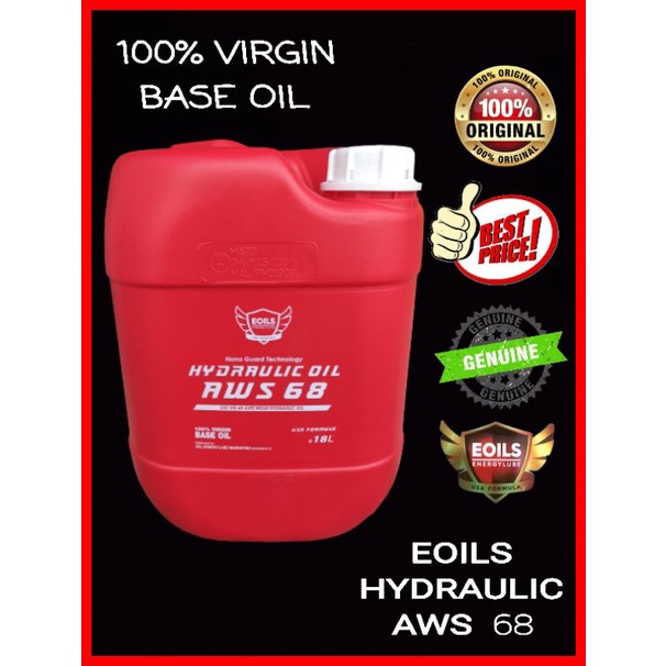 HYDRAULIC OIL AWS 68 EOILS (100% virgin base oil) | Shopee Malaysia